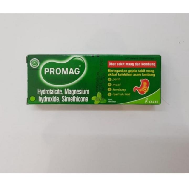 Promag Tablet Kunya, obat sakit maag dan kembung | Lazada Indonesia