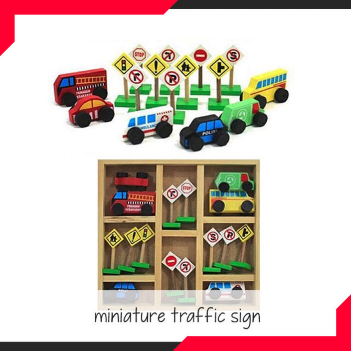 Harga Diskon MINIATURE TRAFFIC SIGN / minature rambu rambu lalu lintas ...