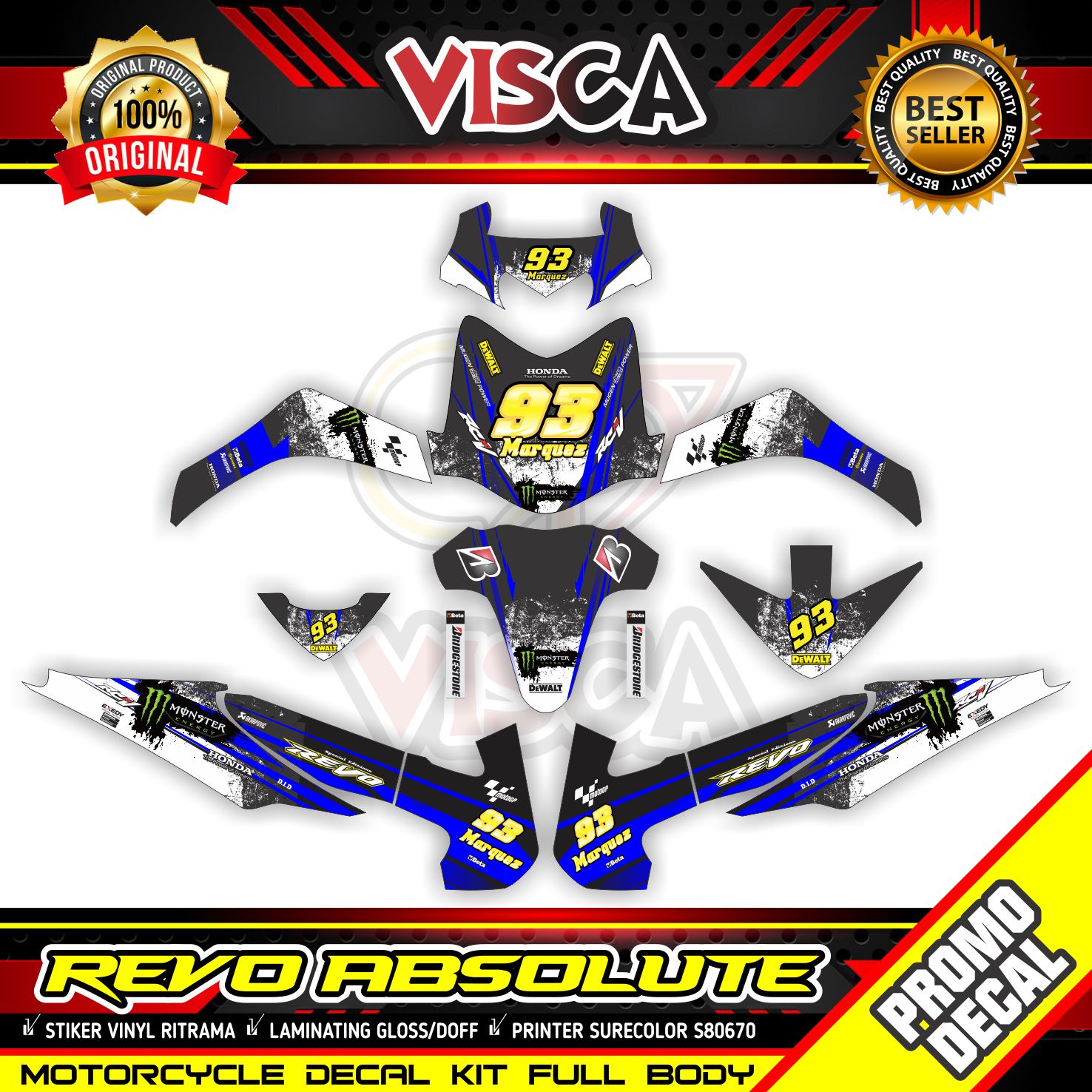 Decal Revo Absolute 110 Full Decal Absolute Revo Full Body Stiker Revo ...