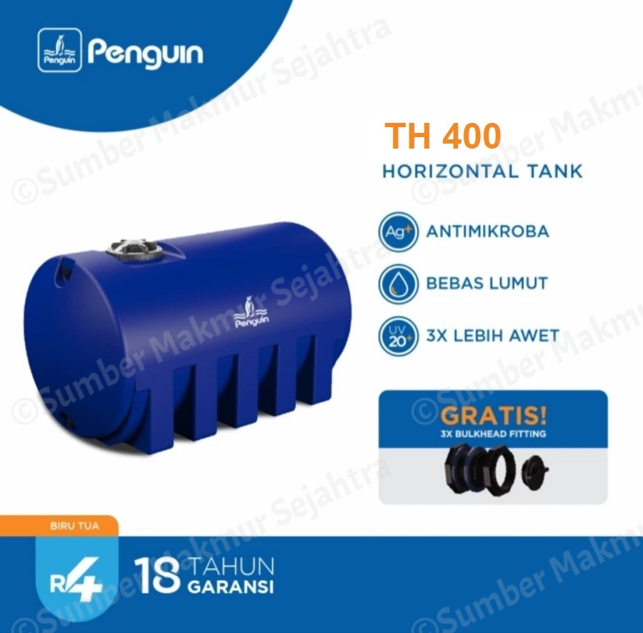 Tangki / Toren / Tandon Air Horizontal Penguin 4000 liter - TH 400 ...
