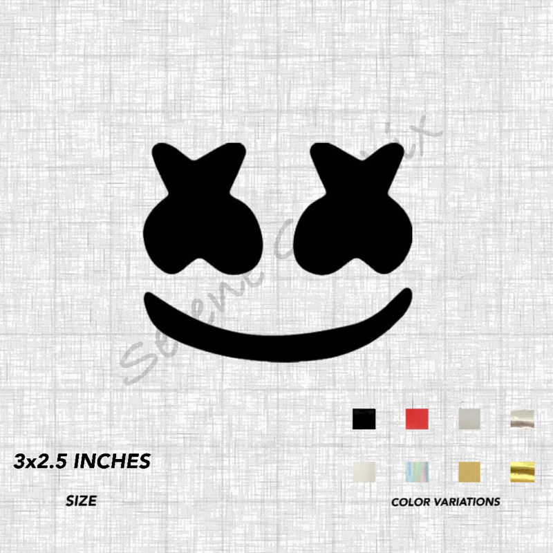 Marshmello Sticker - Waterproof Cut Out Sticker | Lazada Indonesia