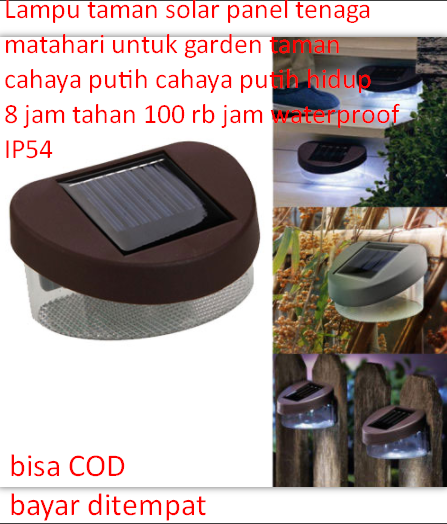 Lampu taman solar panel tenaga matahari untuk garden taman cahaya putih ...