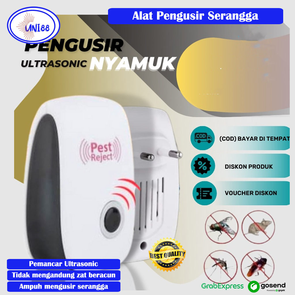 Alat Pengusir Serangga Ultrasonic Pest Reject Control Nyamuk Lalat ...