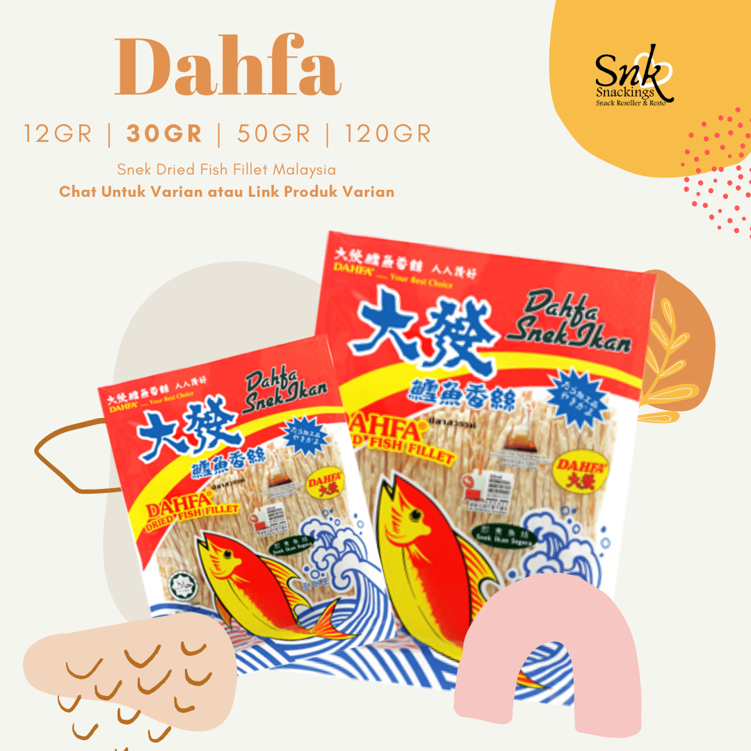 Dahfa 30gr Snek Ikan Fillet Fish Snack Malaysia Juhi Wanfa | Lazada ...