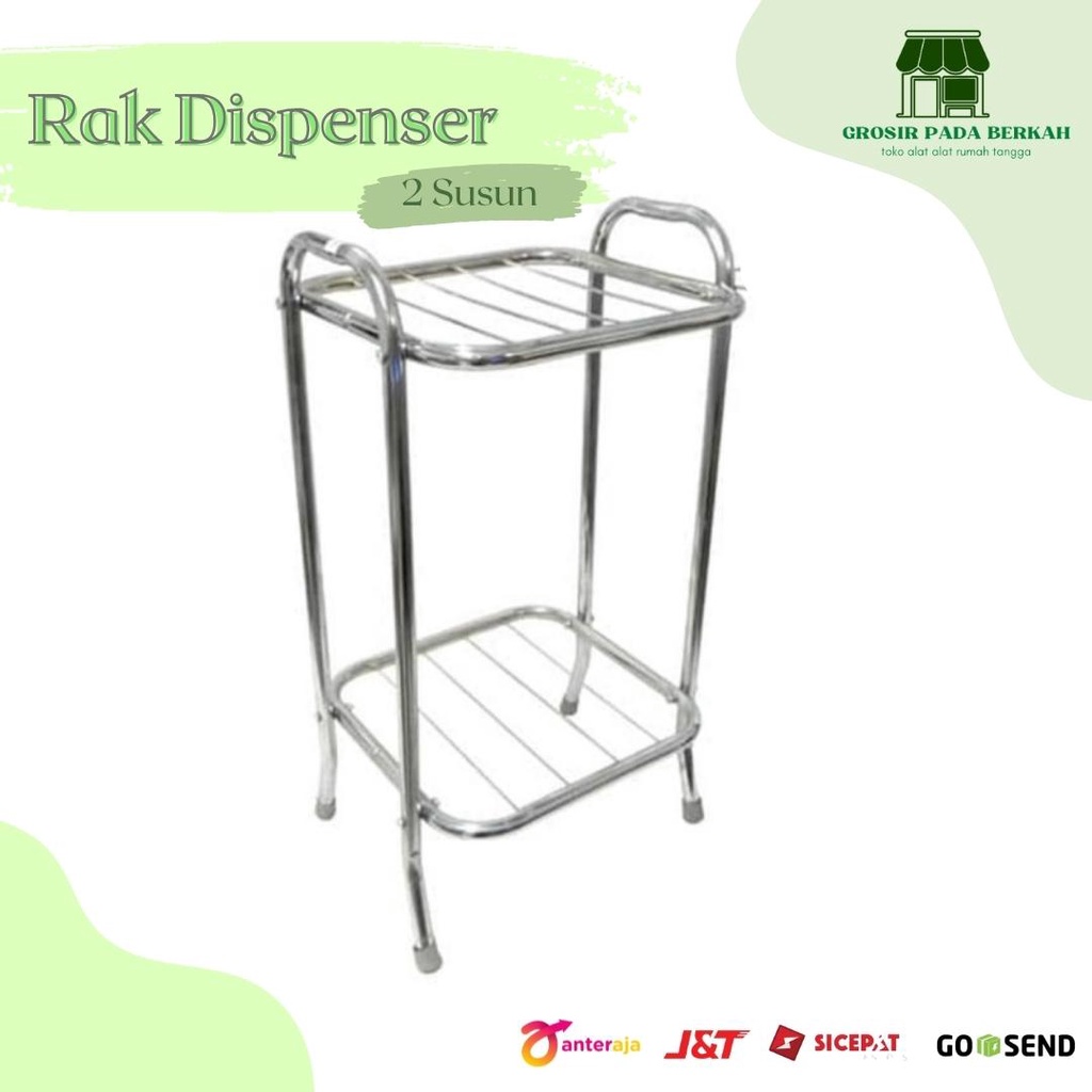 Rak 2 Susun Chrome Stainless - Rak dispenser 2 susun | Lazada Indonesia