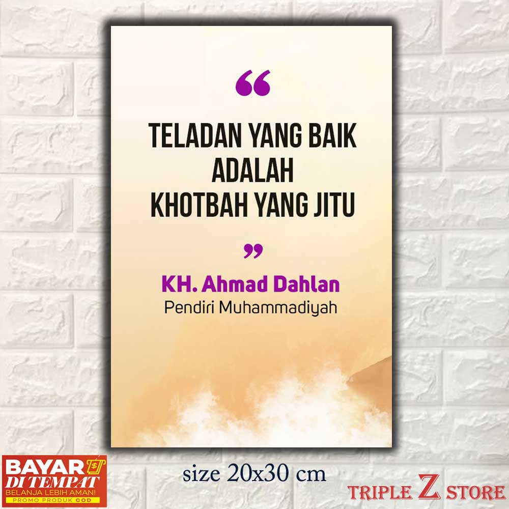 Hiasan Dinding KH Ahmad Dahlan Quotes /Poster Kayu Kata Mutiara KH ...