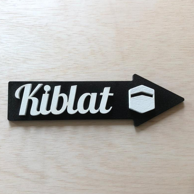 PAPAN TANDA ARAH KIBLAT - TULISAN TIMBUL | Lazada Indonesia