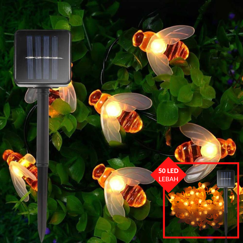 Finether Lampu Taman Hias LED Solar Power Bentuk Lebah - Lampu Hias ...