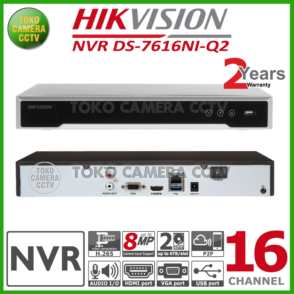 NVR HIKVISION 16 CHANNEL DS-7616NI-Q2 non POE | Lazada Indonesia
