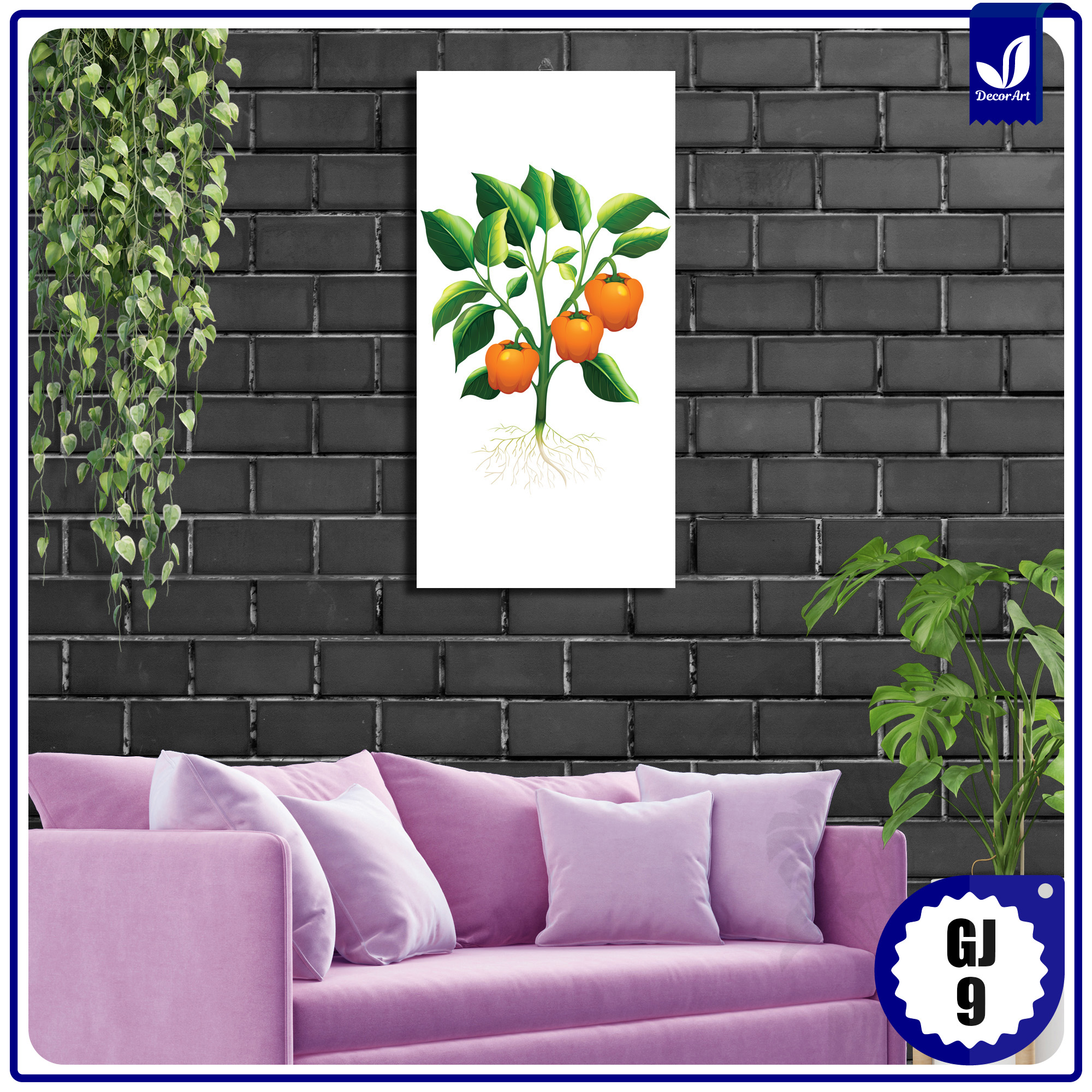 Decor Art - Hiasan Dinding Tempel Unik Gaya Abstrak Minimalis - GJ ...