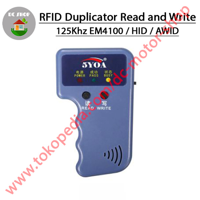 RFID Duplicator Alat Writer Copier RFID 125Khz EM4100 / HID / AWID ...