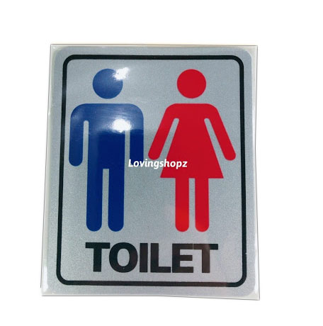 Sticker Toilet tulisan TOILET | Lazada Indonesia