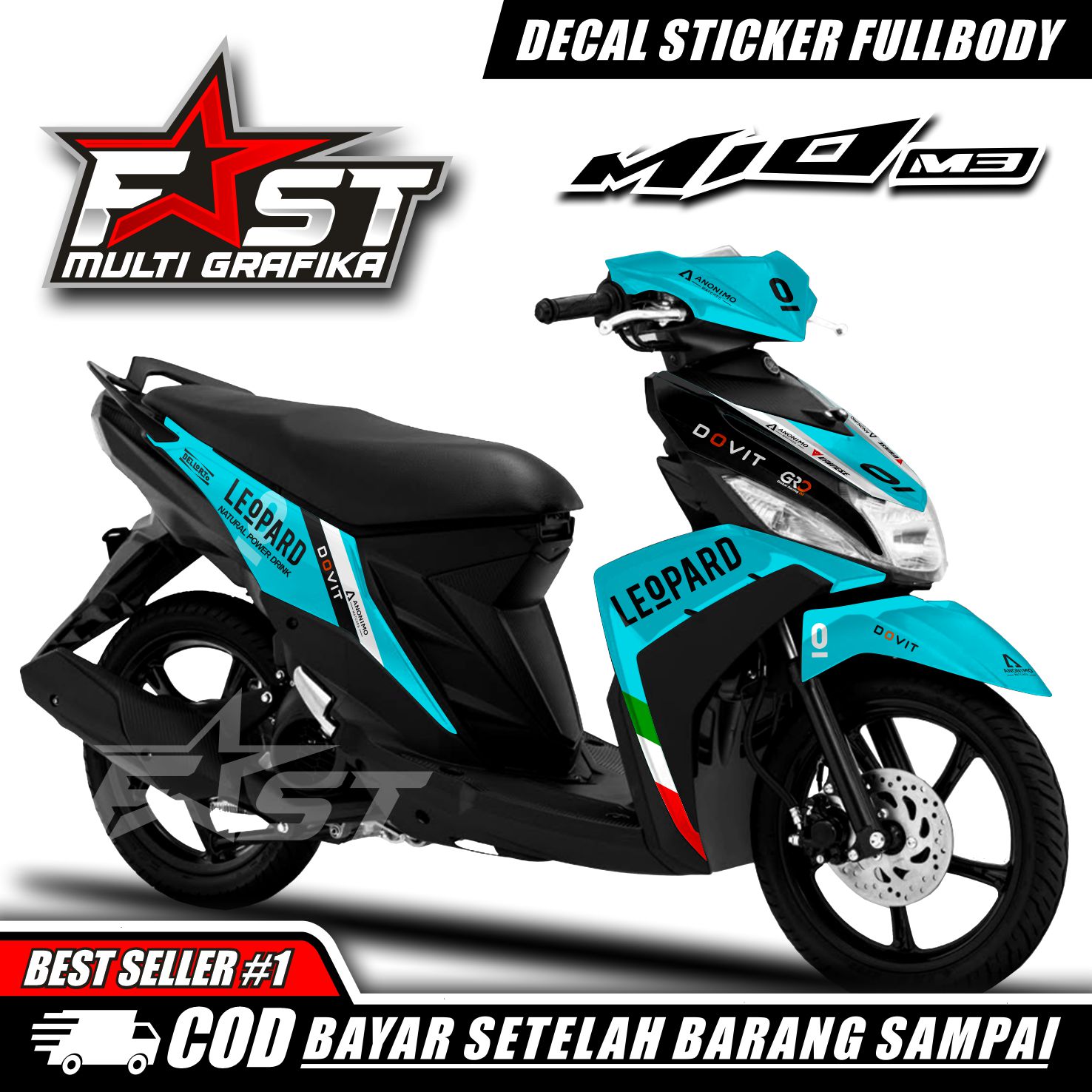BISA COD Decal Mio M3 125 Full Body Stiker Mio M3 125 Full Body ...
