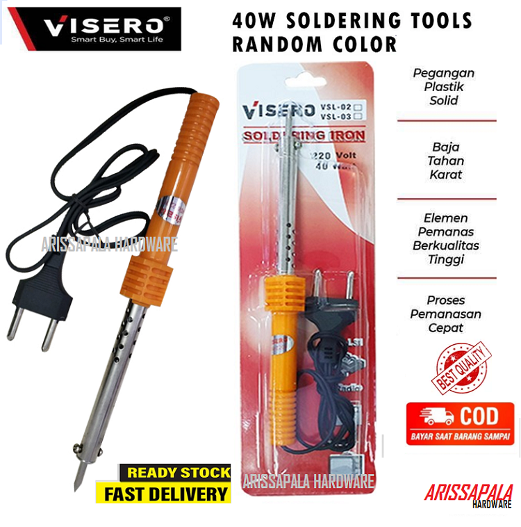 SOLDER LISTRIK 40W SOLDERING IRON SOLDER PLASTIK 40 WATT TERMURAH ...