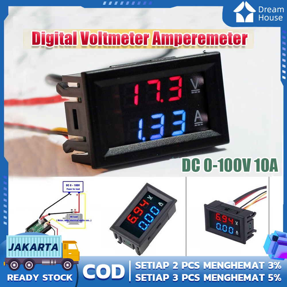 (dalam Stok, Dikirim Dari Jakarta)Digital Voltmeter Amperemeter ...
