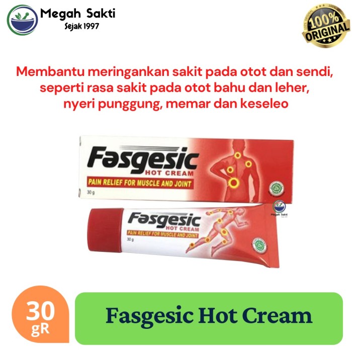 Fasgesic Krim Nyeri Otot Hot Cream 30 gR | Lazada Indonesia