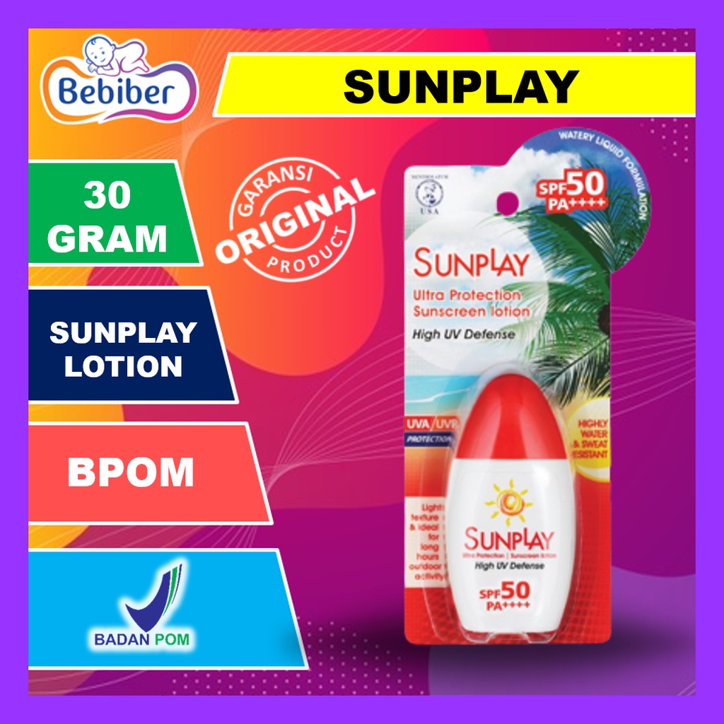 Sunplay Lotion Spf50 30 gr Merah / Cool Spf50 Biru / Baby Spf39 Kuning ...