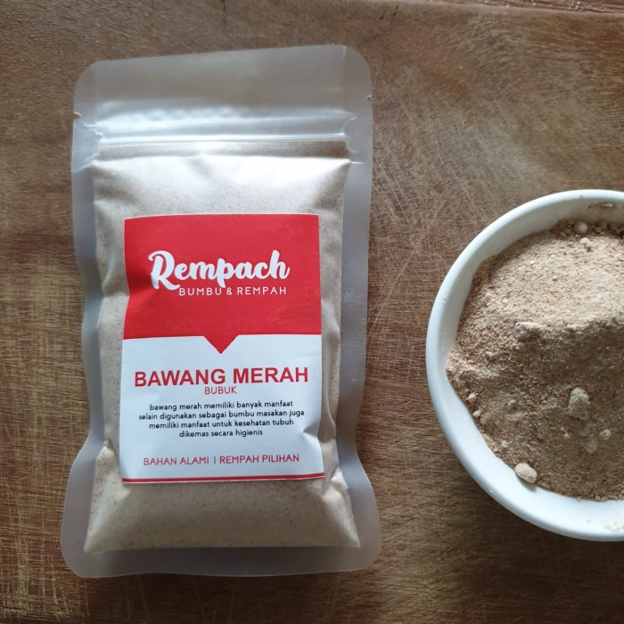 Bawang Merah Bubuk 50 Gram Rempah Bumbu Dapur Instan Bubuk Premium ...