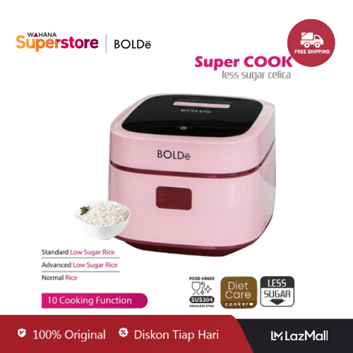 Bolde Super Cook Less Sugar Celica 1.2 Liter - Pink | Lazada Indonesia