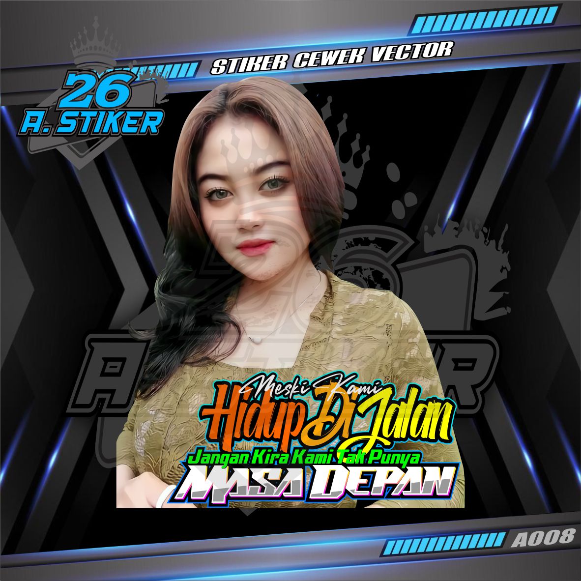 Stiker Decal Foto Cewek Cantik Hijab Vector Custom Kata-kata Keren ... Stiker Decal Foto Cewek Cantik Hijab Vector Custom Kata-kata Keren ...