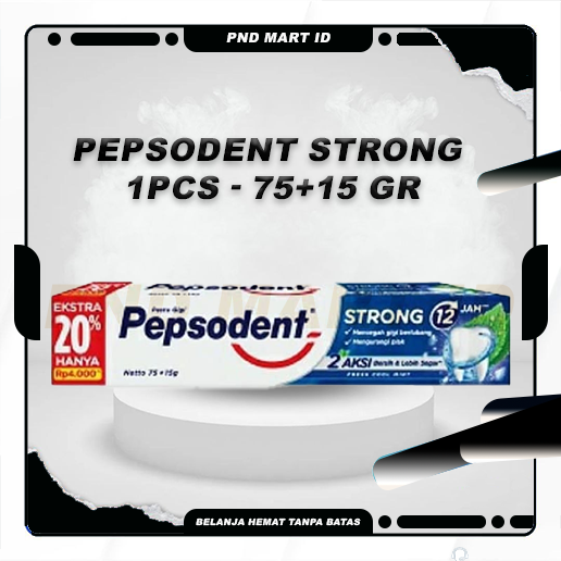 Pepsodent Strong 75g + 15G - 1 pcs | Lazada Indonesia