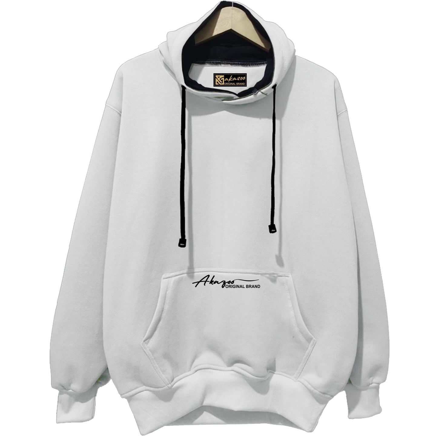 hoodie pria distro polosan kekinian 2024 akazoo warna mint logo di saku ...