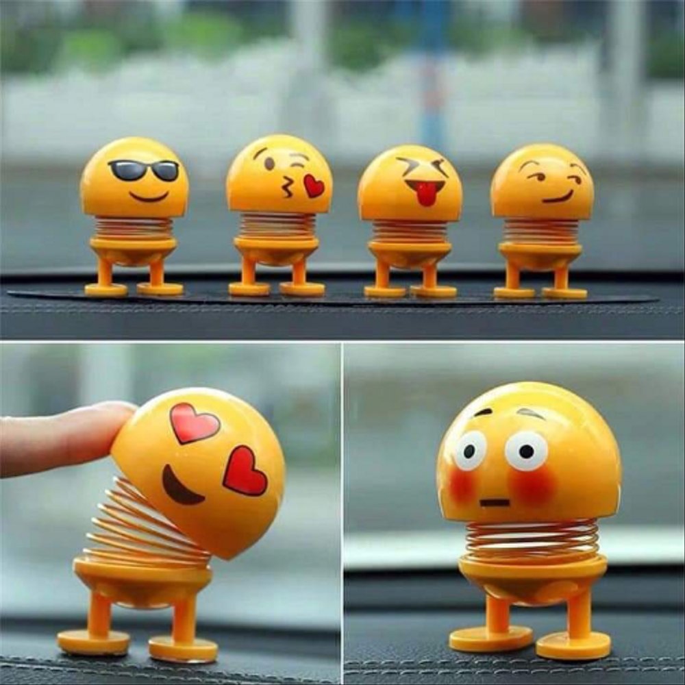 Pajangan Dashboard Mobil Boneka emoji LINE Goyang Kepala lucu emoticon ...