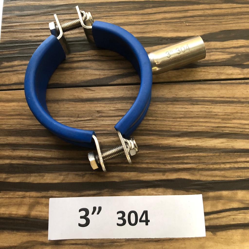 Pipa Holder 3 Inch Stainless steel - Clamp Pipe Sanitary (S3-6155-6)Ft ...
