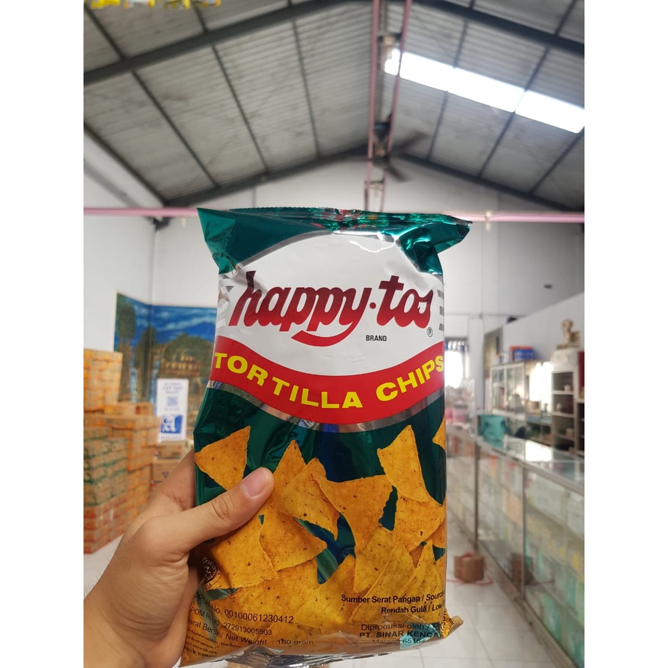 HAPPY TOS TORILLA CHIPS MERAH/ORIGINAL PACK 160 GR | Lazada Indonesia