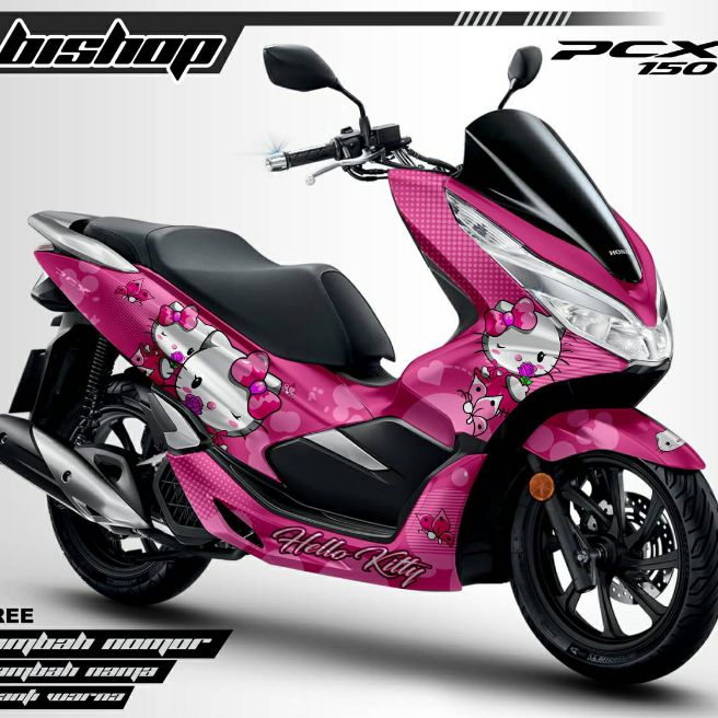 Decal Honda PCX Full Body Hello Kitty pink | Lazada Indonesia