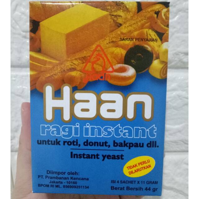 Haan Ragi instant 44gr isi 4/box sejenis fermipan ragi kering | Lazada ...
