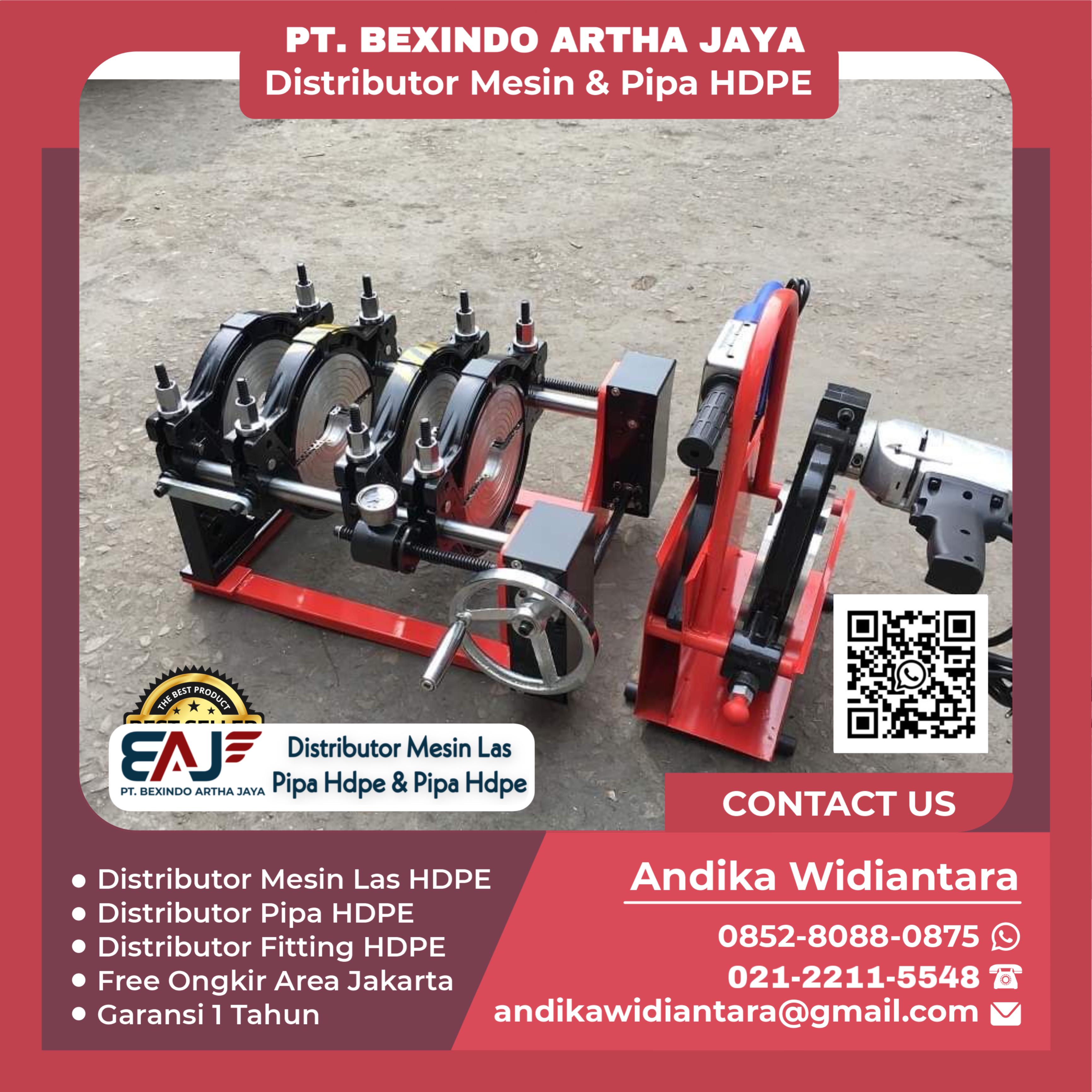 Mesin Las Pipa Hdpe Manual Type SHDS 200 4 Clamp | Mesin Penyambung ...