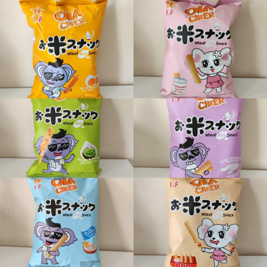 Ola Cheer Wheat Rice Snack All Variant 60 GR | Lazada Indonesia
