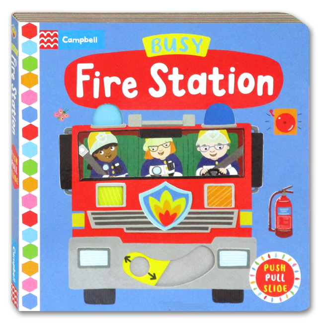 Busy Fire Station - Push Pull Slide Board Book (COVER BARU) | Lazada ...