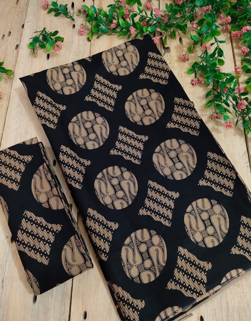 Kain Batik Printing Halus Motif Parang Koin Alit Kain Meteran Bahan ...