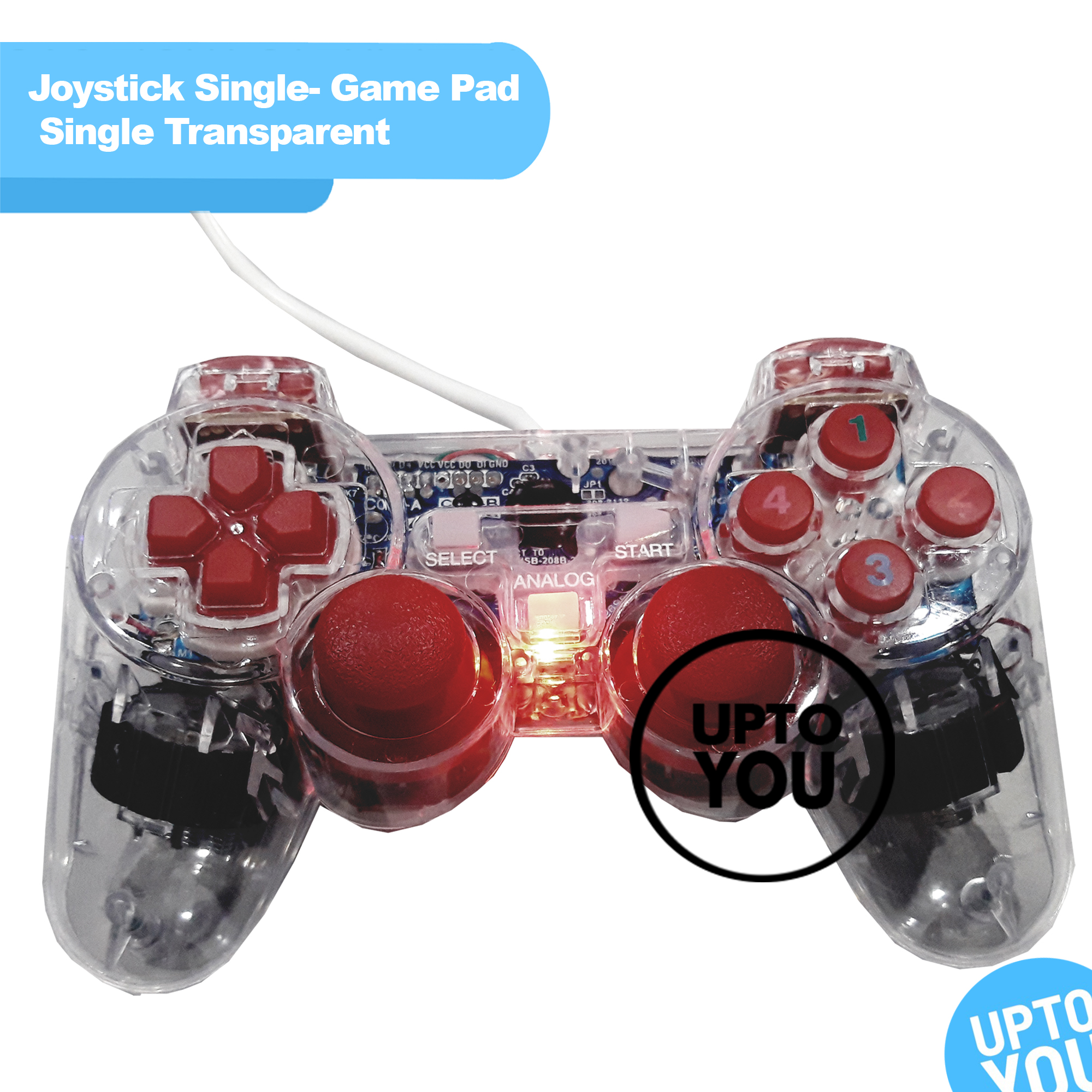 Joystick Game Pad Kabel USB Transparan Single - Stick Gamepad USB ...