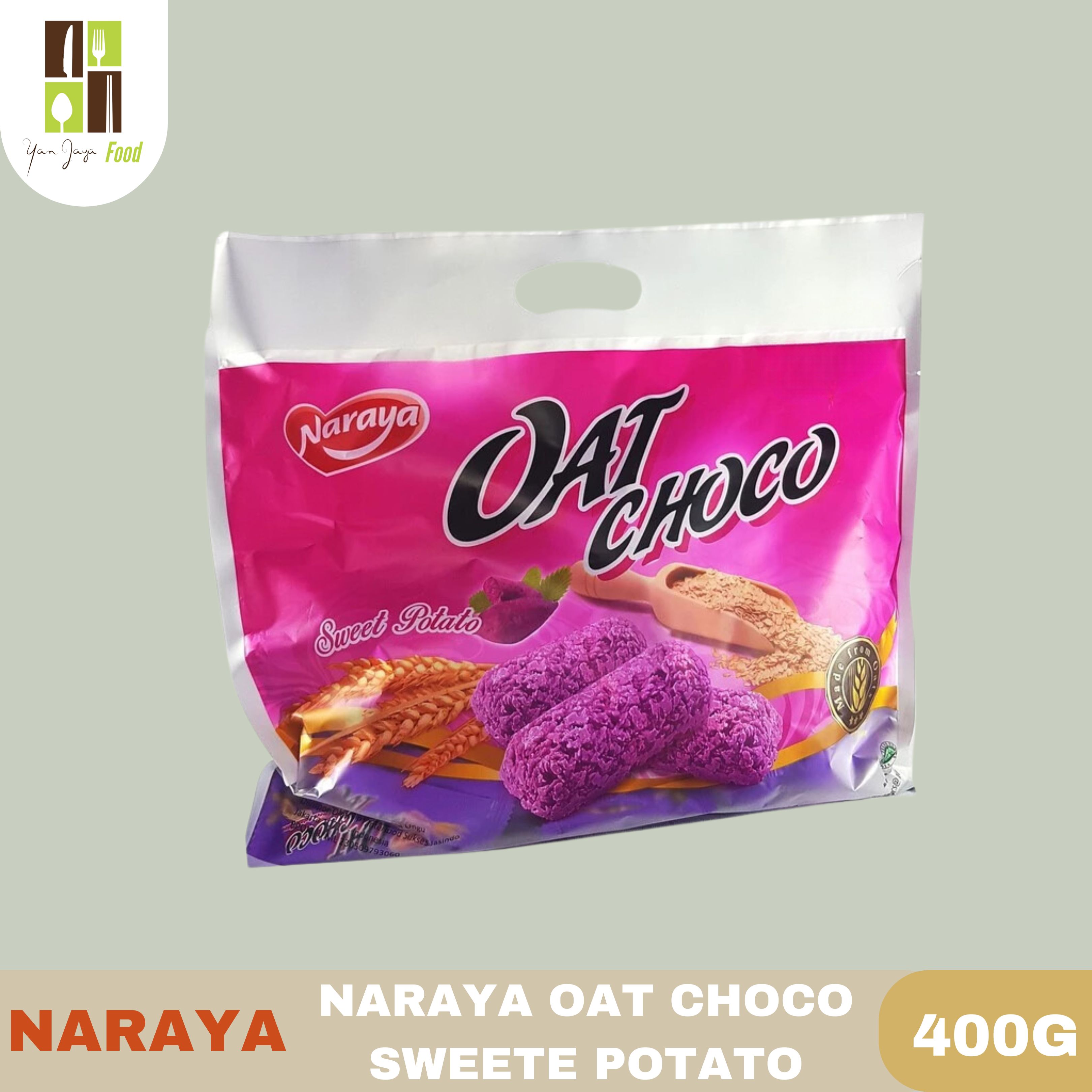 Naraya Oat Choco Snack 400 Gram Rasa Original / Coklat / Strawberry ...