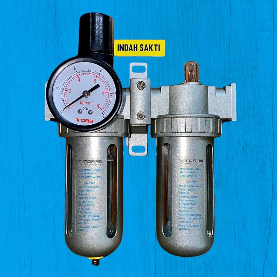 Filter Regulator Air Control Unit Filter Angin Kompresor Double Tora ...