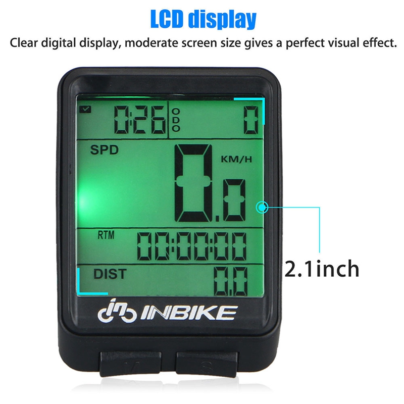 INBIKE Waterproof Digital Wireless Cycling Bike Bicycles Computer ...