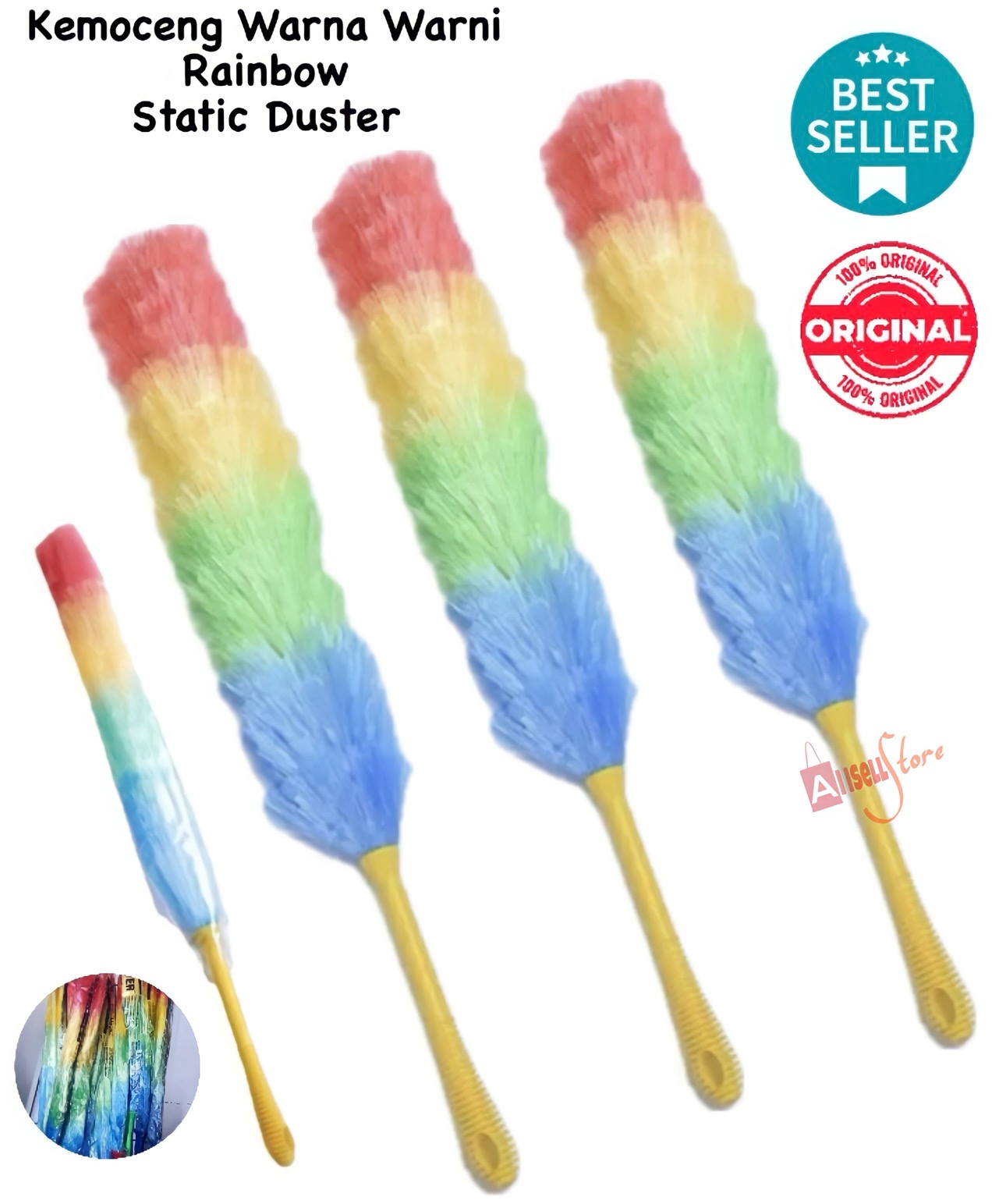 (BISA COD) PROMO Kemoceng Pembersih Debu Warna Warni Murah / Kemoceng ...