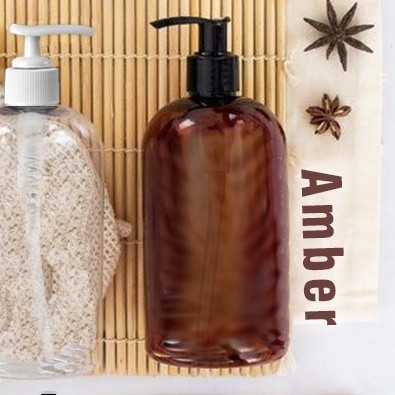 Botol Sabun Cair 500 ml Pompa Amber Putih dan Transparant/Bening Saja ...