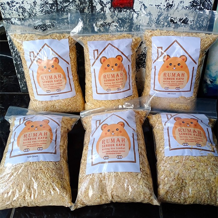 Serbuk Kayu Hamster Serabut Kayu 300 Gram Hewan Kerajinan Tanaman ...