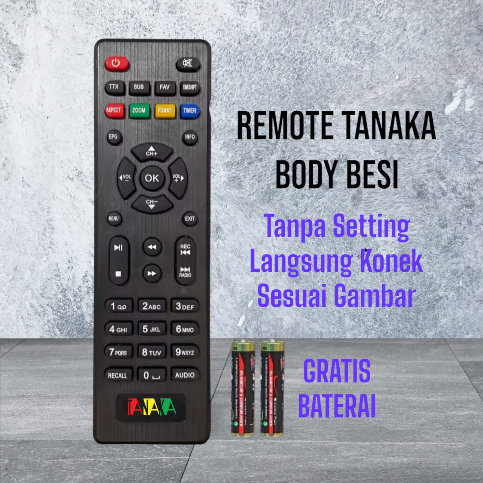 DIJAMIN KONEK & SESUAI GAMBAR- Remot Remote STB Parabola Tanaka Bodi ...