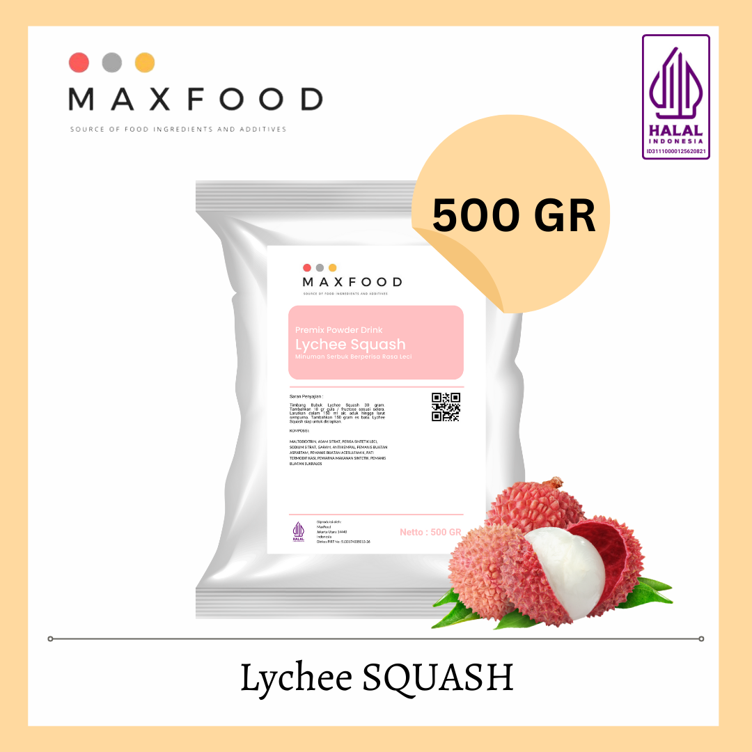 LYCHEE SQUASH / BUBUK MINUMAN SQUASH RASA LECI 500 GR | Lazada Indonesia