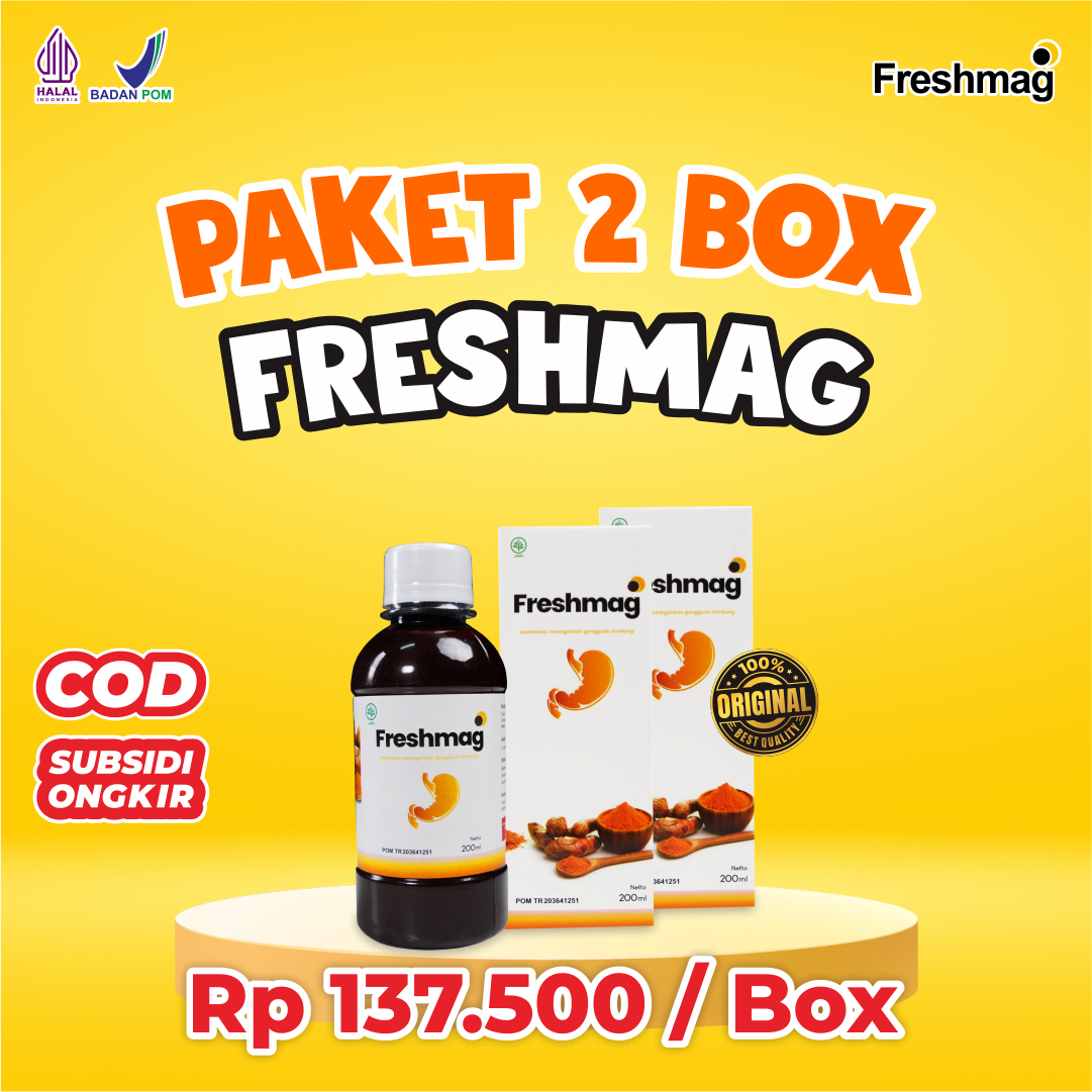 Freshmag Obat Lambung 2 Box Solusi Tepat Atasi Maag & Asam Lambung ...