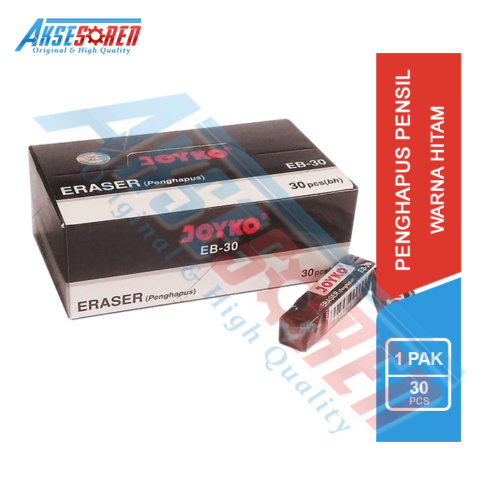 PENGHAPUS PENSIL BESAR JOYKO [EB/ER-30/30 PCS] / STIP 2B ERASER PENCIL ...
