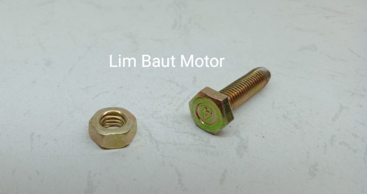 Lim Baut Motor baut mur kuning BMK 6x25mm (50 pcs) | Lazada Indonesia