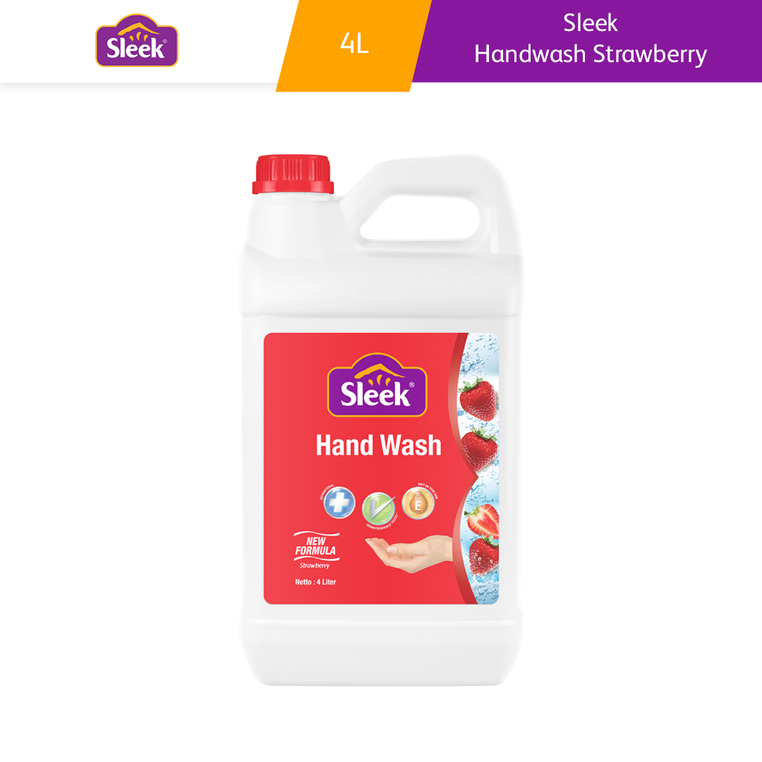 Sleek Hand Wash Strawberry 4L | Lazada Indonesia