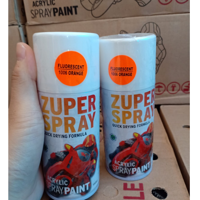 Pilok Pilox Zuper Spray Paint Warna P 1006 Stabilo Orange / Fluorescent ...