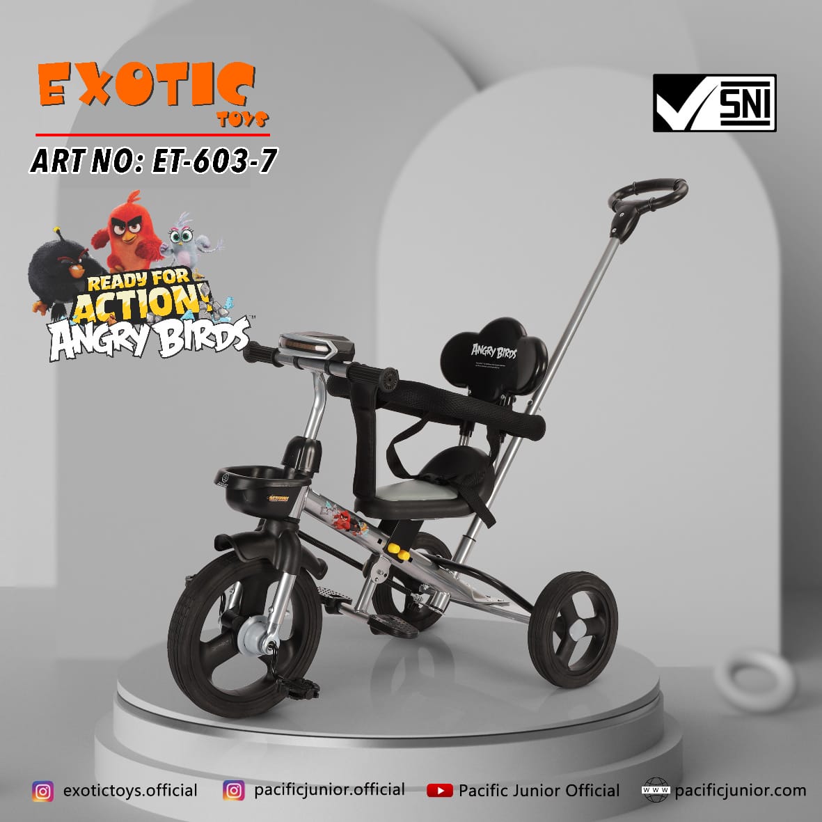 Sepeda Anak Roda 3 - Tricycle Exotic ET 603-7 // ET 725 | Lazada Indonesia
